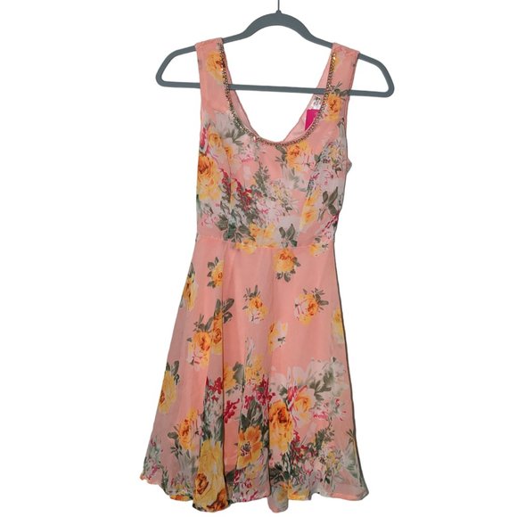a'gaci | Dresses | Womens Nwt Agaci Floral Sleeveless Dress Pinkmulti ...